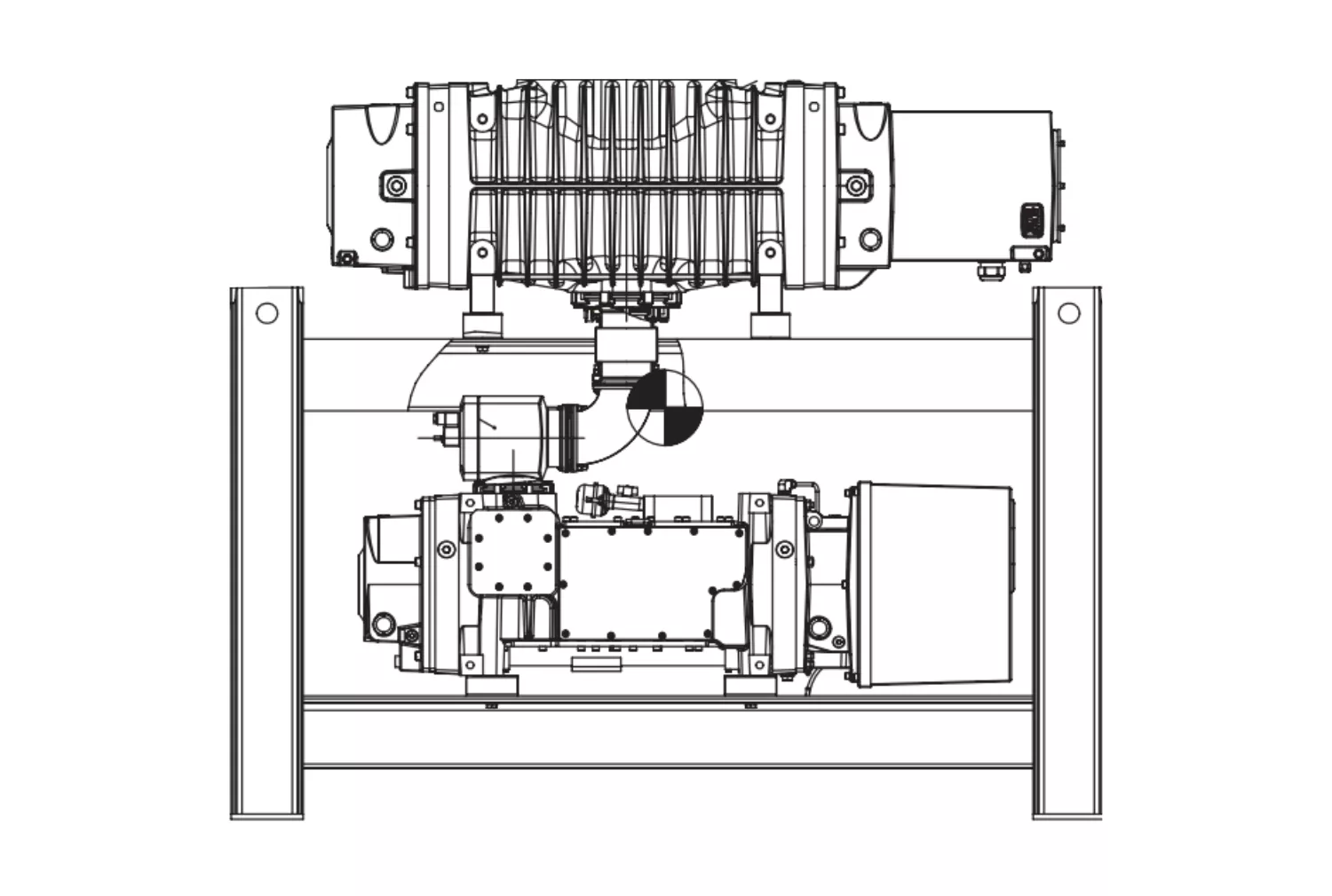 Система вакуумная RUTA WH 7000/DV650/G Leybold быстрота действия 5100 ...
